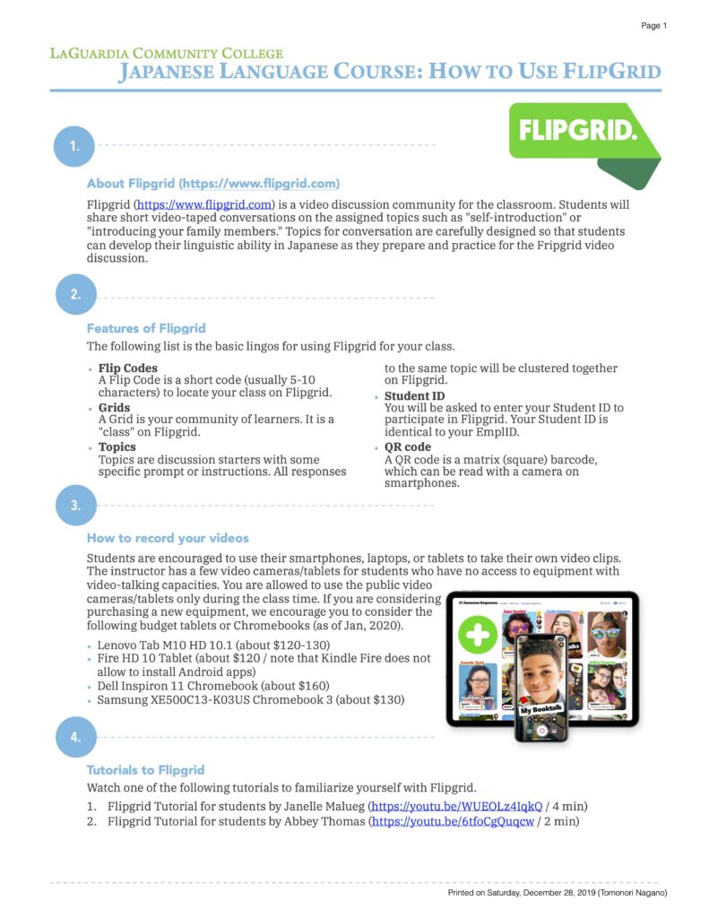 Example: Introduction to Flipgrid - CUNY-wide Collaboration and ...