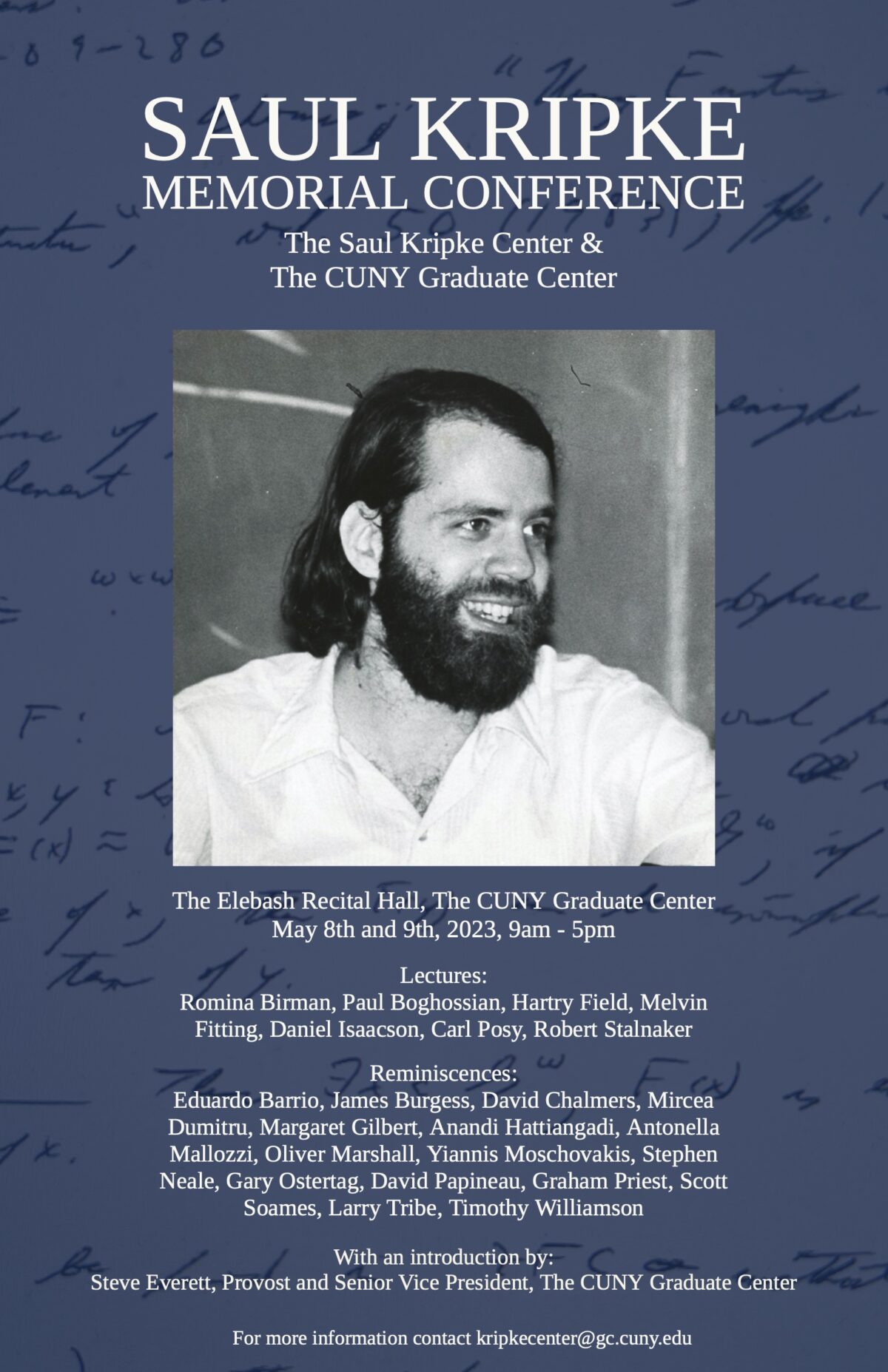 Saul Kripke Memorial Conference – Saul Kripke Center