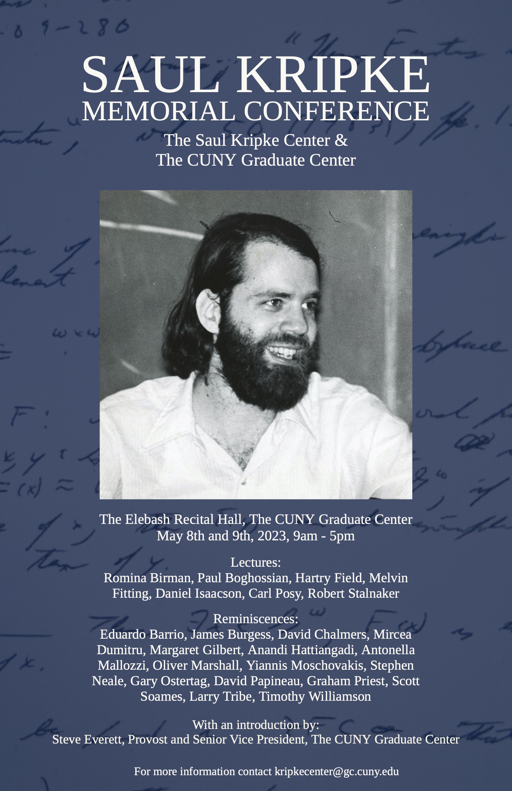 Saul Kripke Memorial Conference – Saul Kripke Center