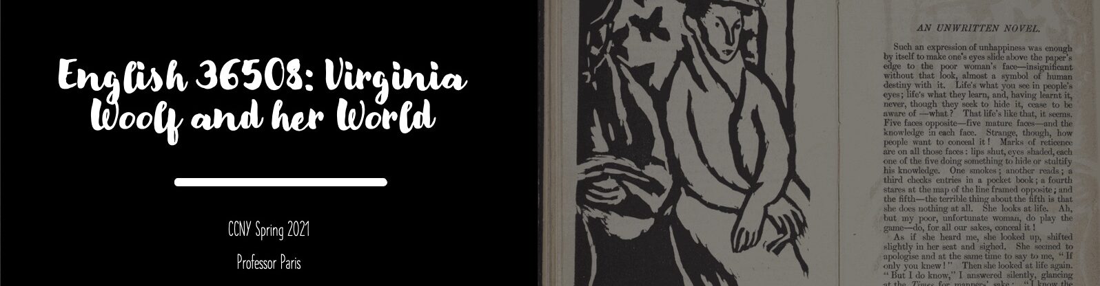 Virginia Woolf and her World | Fall 2021 CCNY ENGL 36508 – 48167 – MoWe ...