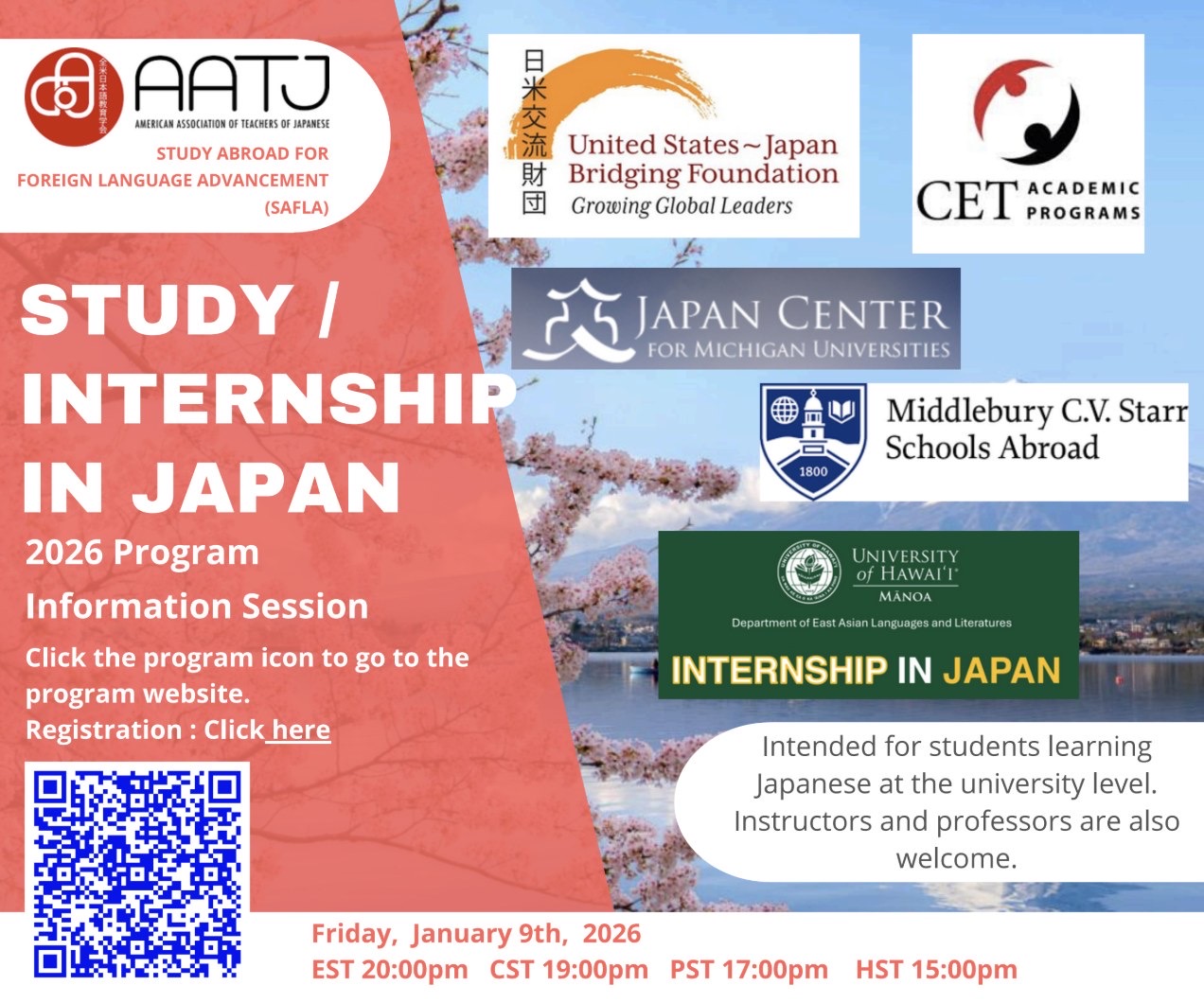 AATJ Japan Study-Abroad & Internship Info Session 2026 (1/9/2026) - The ...