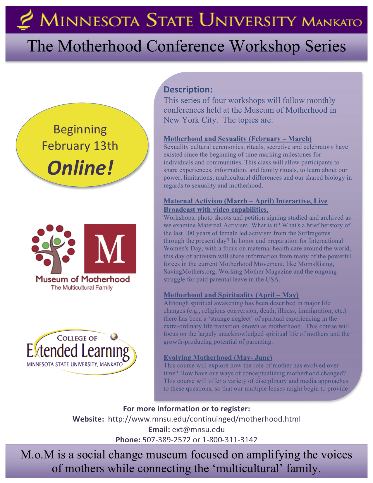 MSU_Online_Courses - Mother Studies