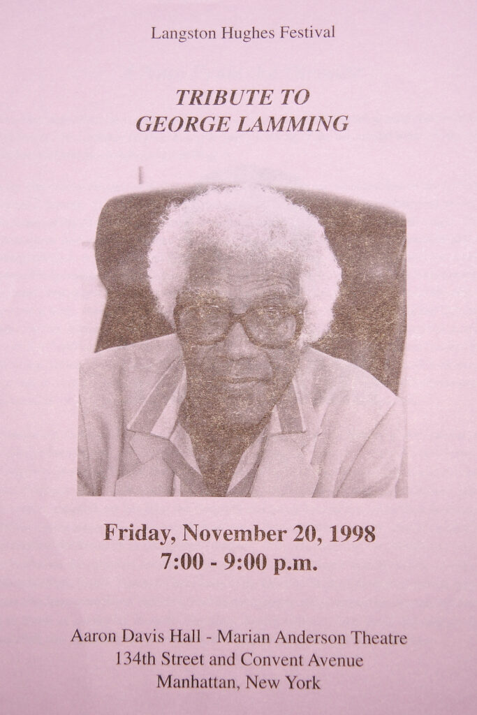 George Lamming – The Langston Hughes Festival at City College