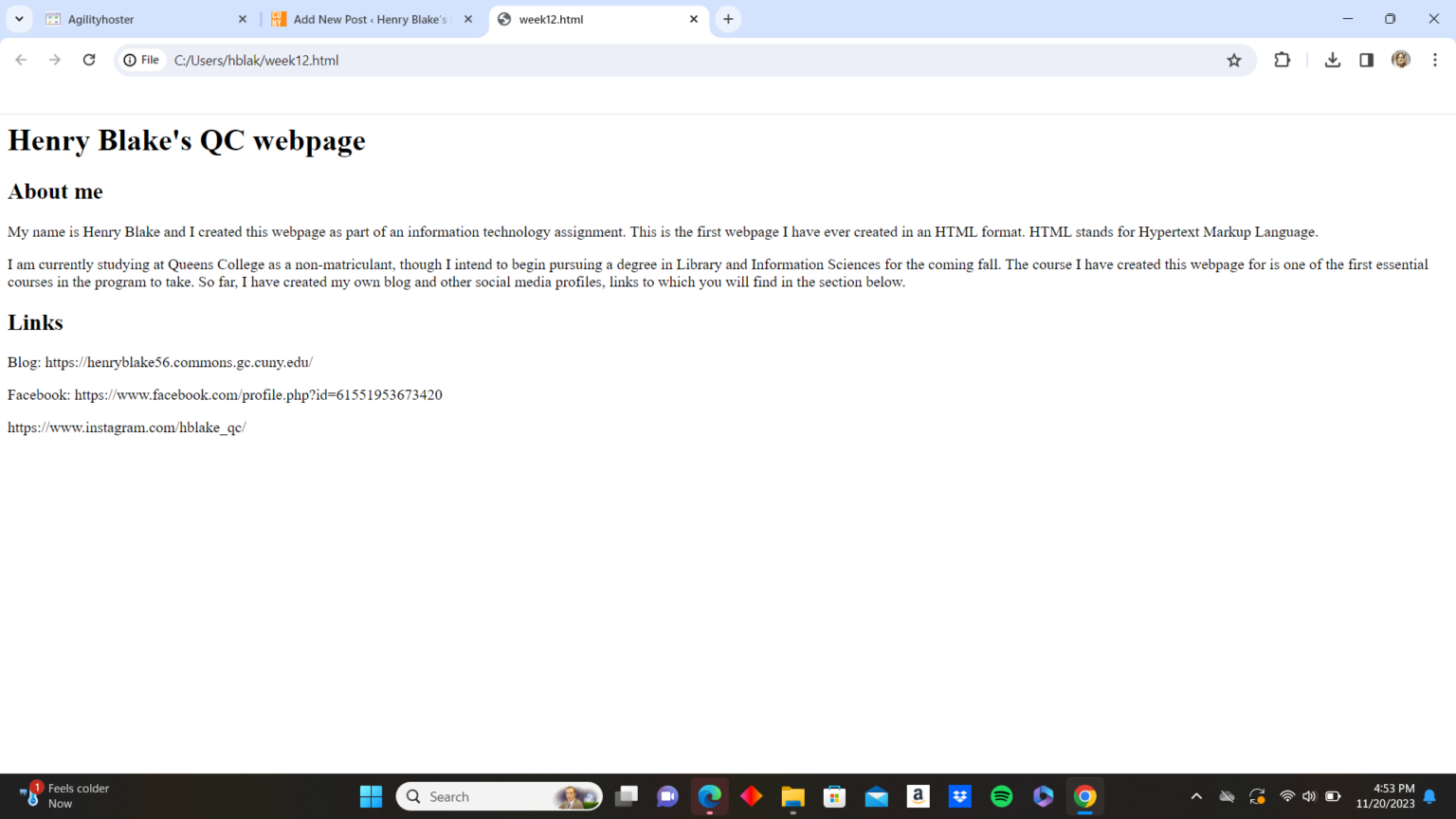 Henry Blake’s Queens College Blog | Just another CUNY Academic Commons site