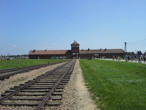 Main watch tower, railroad tracks | Birkenau Concentration Camp