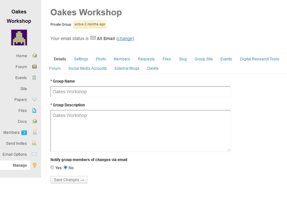 Group Blog - Help & Support