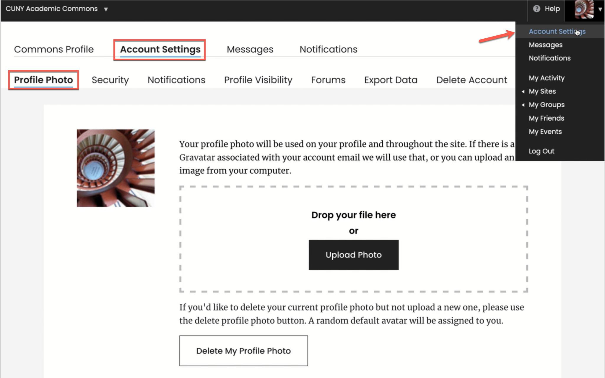 Changing Your Profile Photo - Help & Support