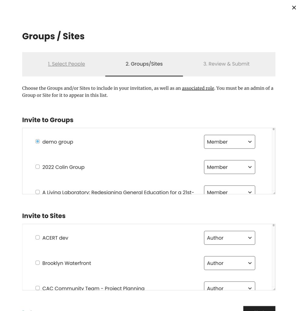 Invite Others to Join a Group or Site - Help & Support