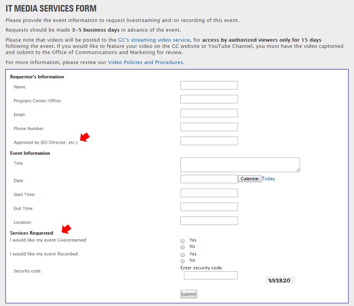 How to request video recording service at the Graduate Center – Social ...