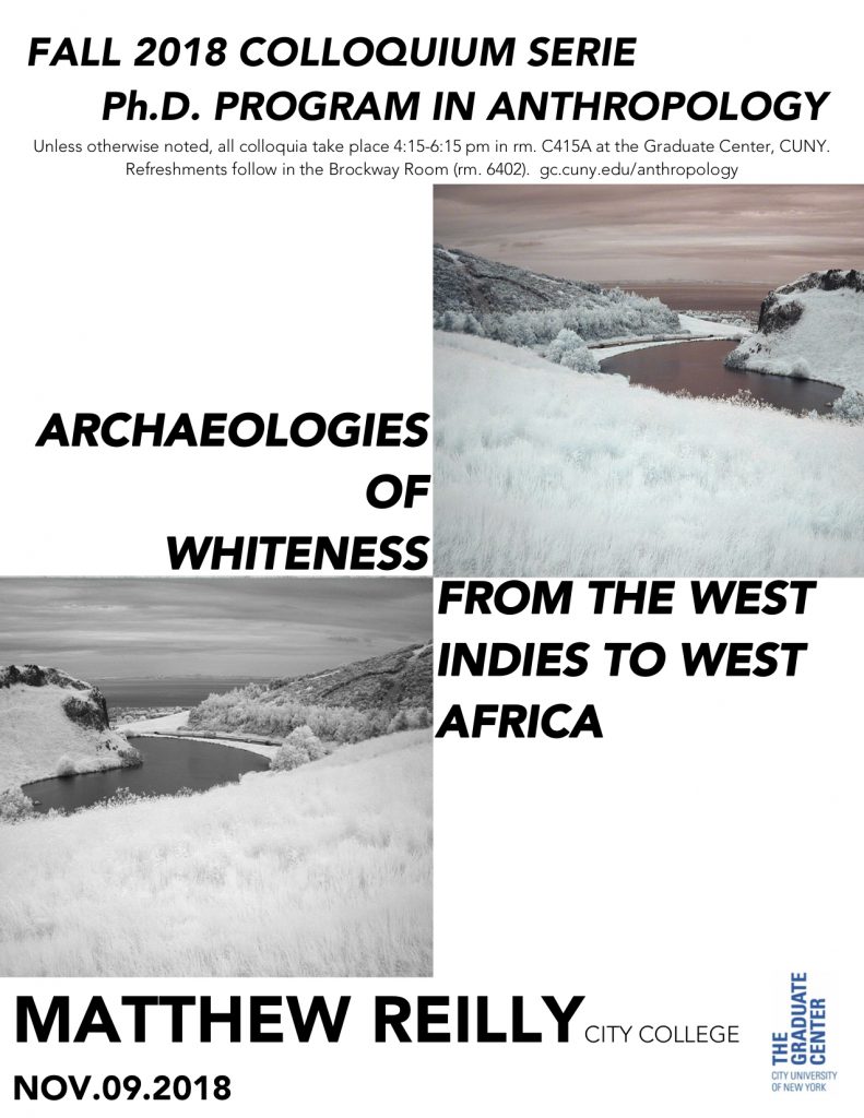 Colloq: Matthew Reilly – Anthropology PhD Program Commons