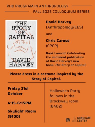 Colloq: David Harvey – Anthropology PhD Program Commons
