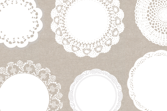 Doily Vector - Doily Clip Art ~ Graphics on Creative Market