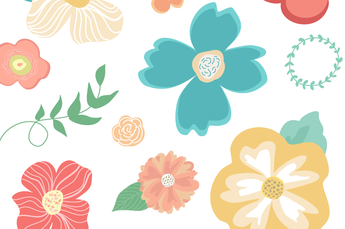 Abstract Flower Clip Art & Vector ~ Illustrations on Creative Market