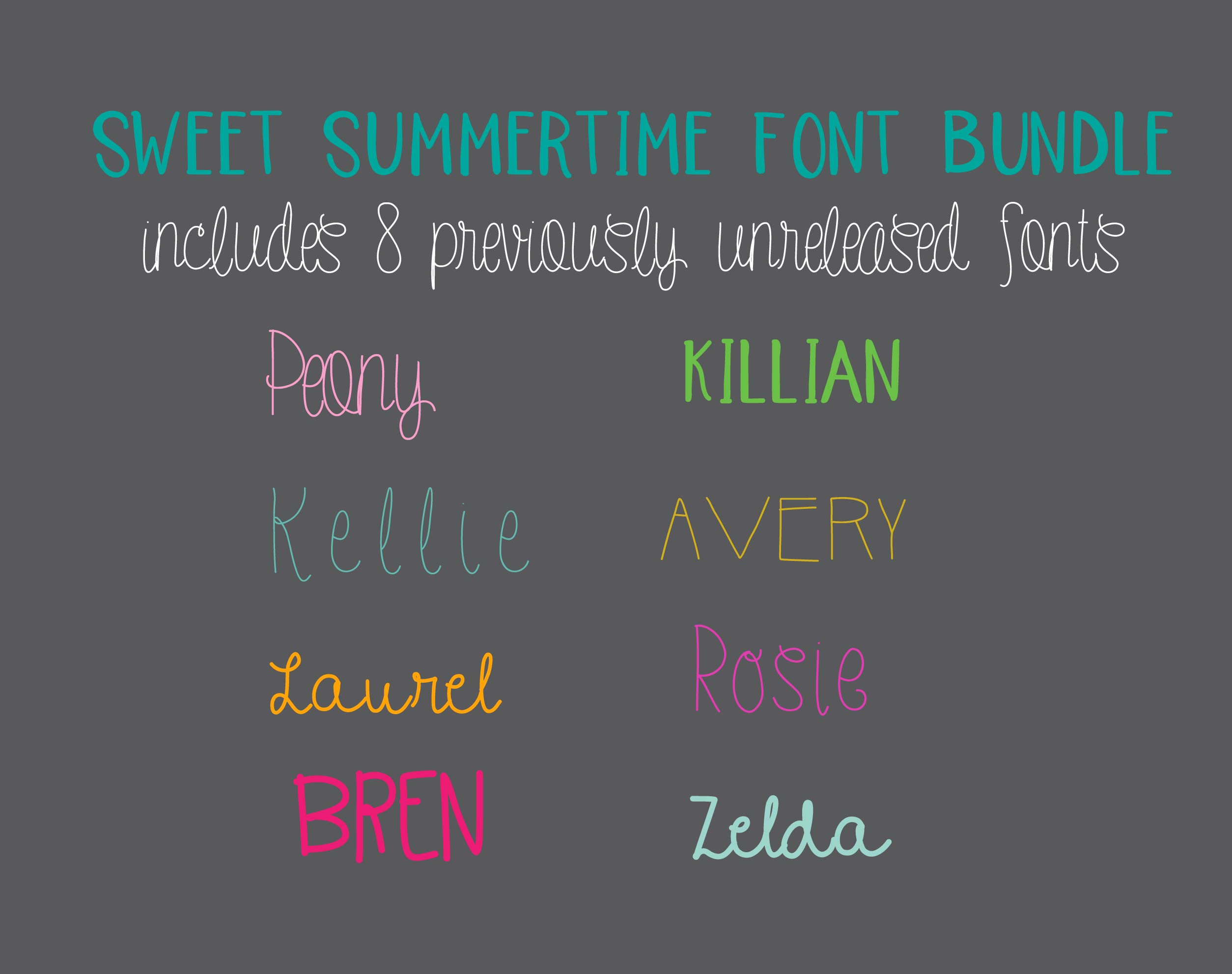 2014 Summertime Bundle ~ Fonts on Creative Market