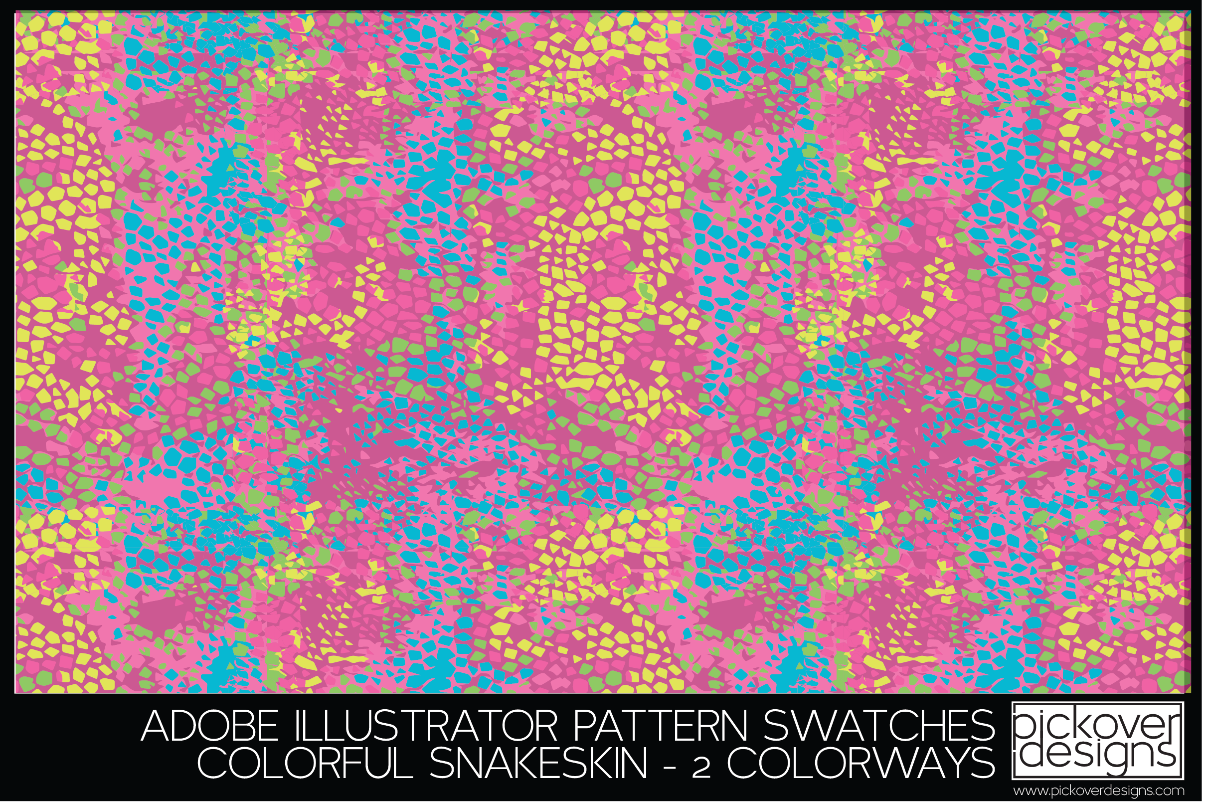Colorful Snakeskin Swatch ~ Patterns on Creative Market