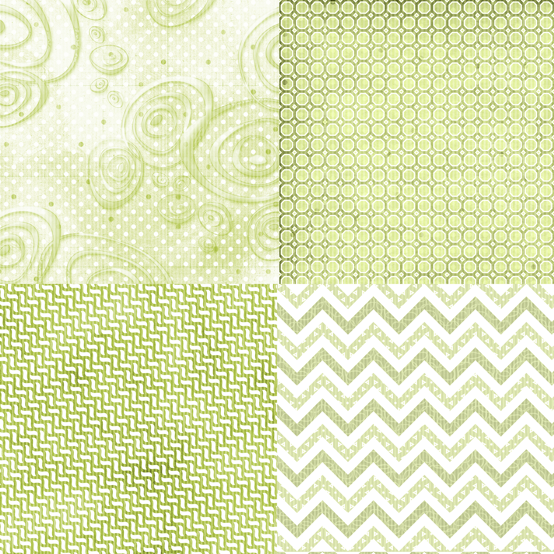 Wild About Green Digital Paper 12 ~ Patterns on Creative Market