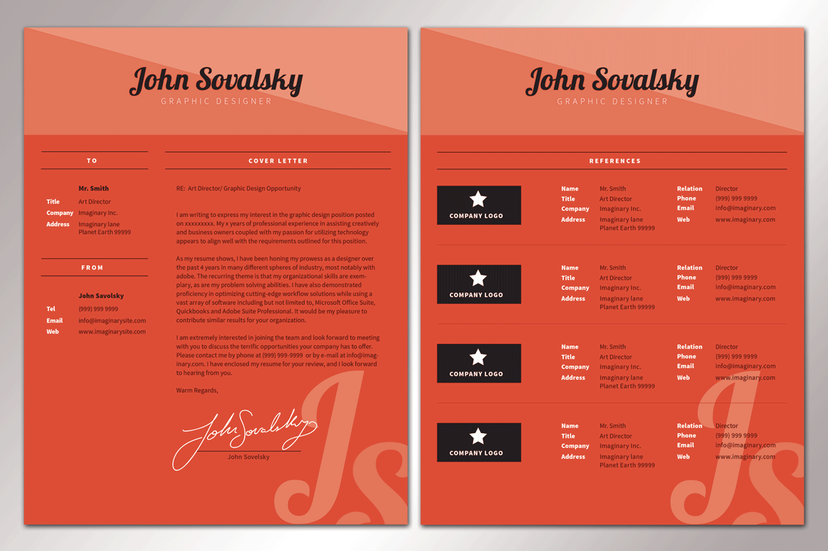 Colorful InDesign Resume ~ Resume Templates on Creative Market
