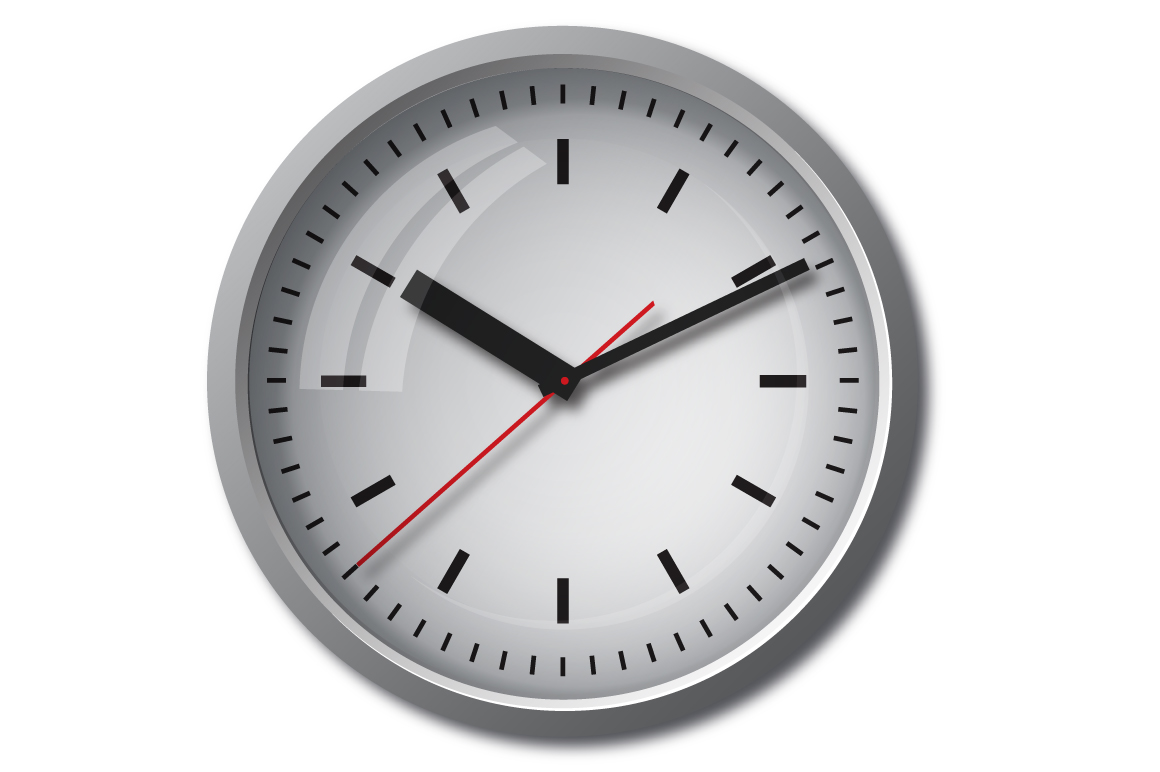 Wall mounted digital clock. ~ Objects on Creative Market