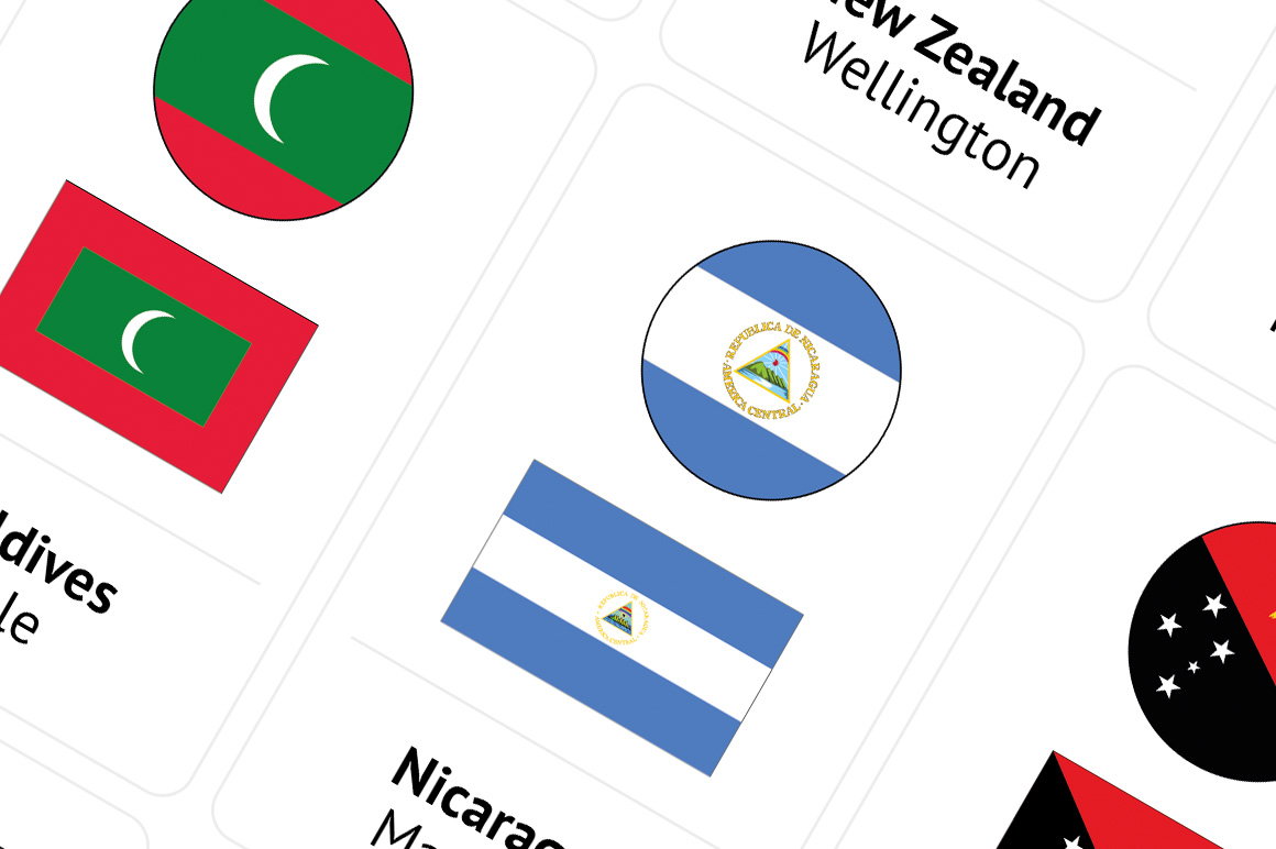 200+ Flags From Around The World ~ Illustrations on Creative Market