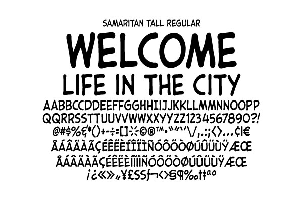 Samaritan Tall ~ Sans Serif Fonts on Creative Market