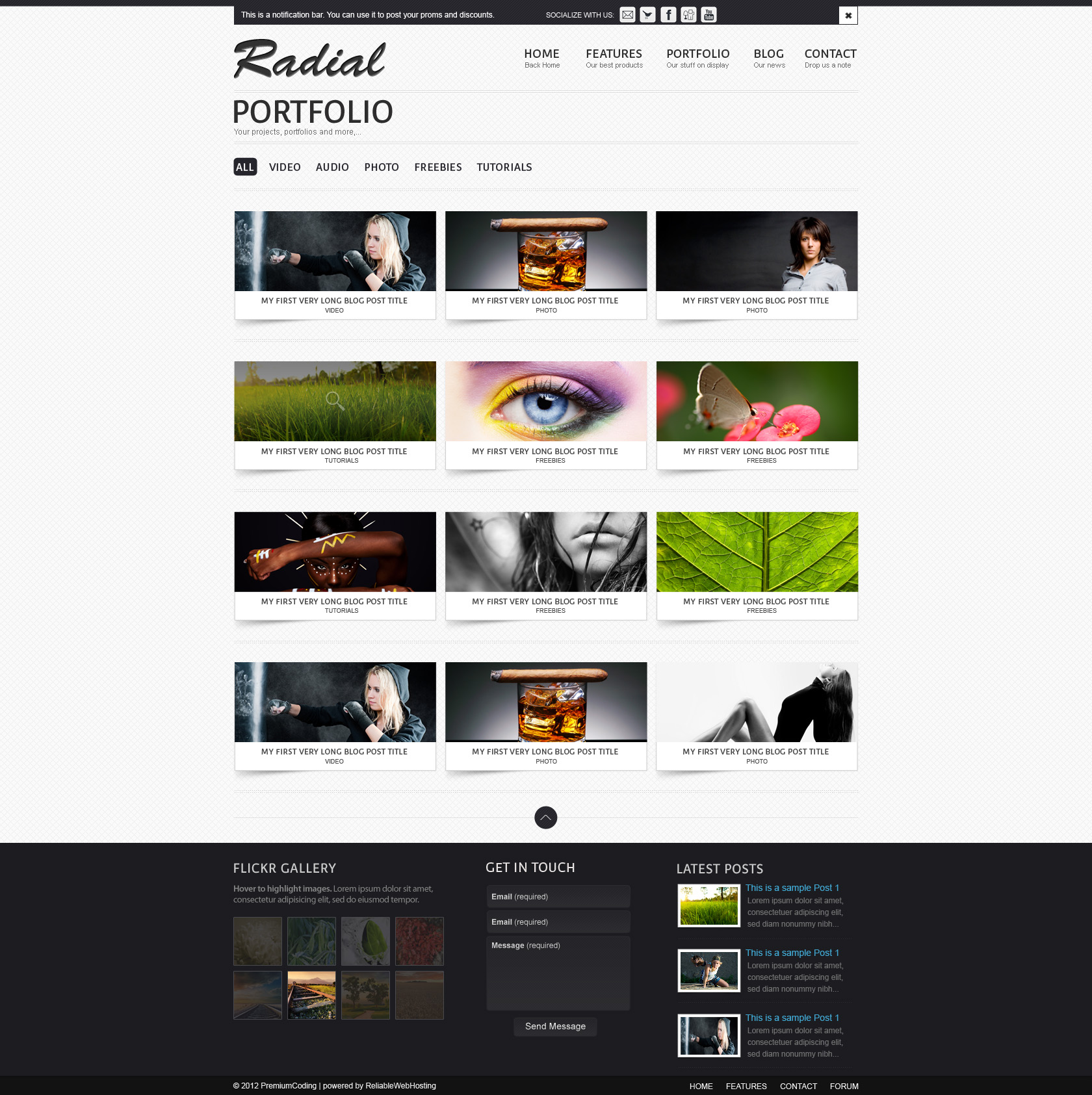 Radial - A business Template (PSD) ~ Website Templates on Creative Market