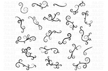 Flourish Swirl Border Frame Clipart ~ Illustrations on Creative Market