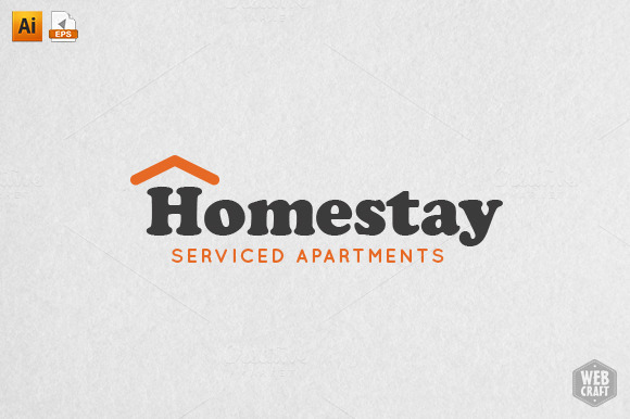Homestay Real Estate Logo Template ~ Logo Templates on Creative Market