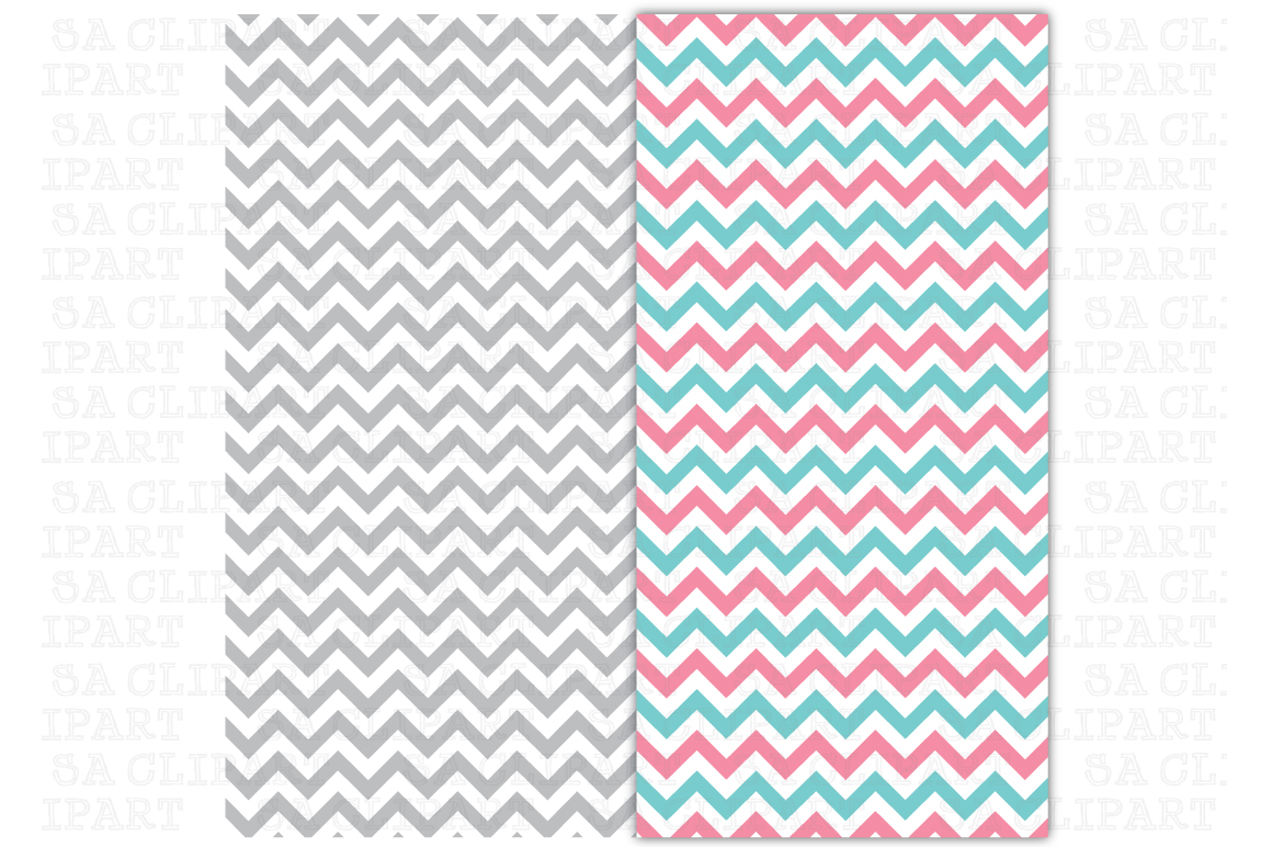 12Chevron Polka Dots Digital Paper ~ Illustrations on Creative Market