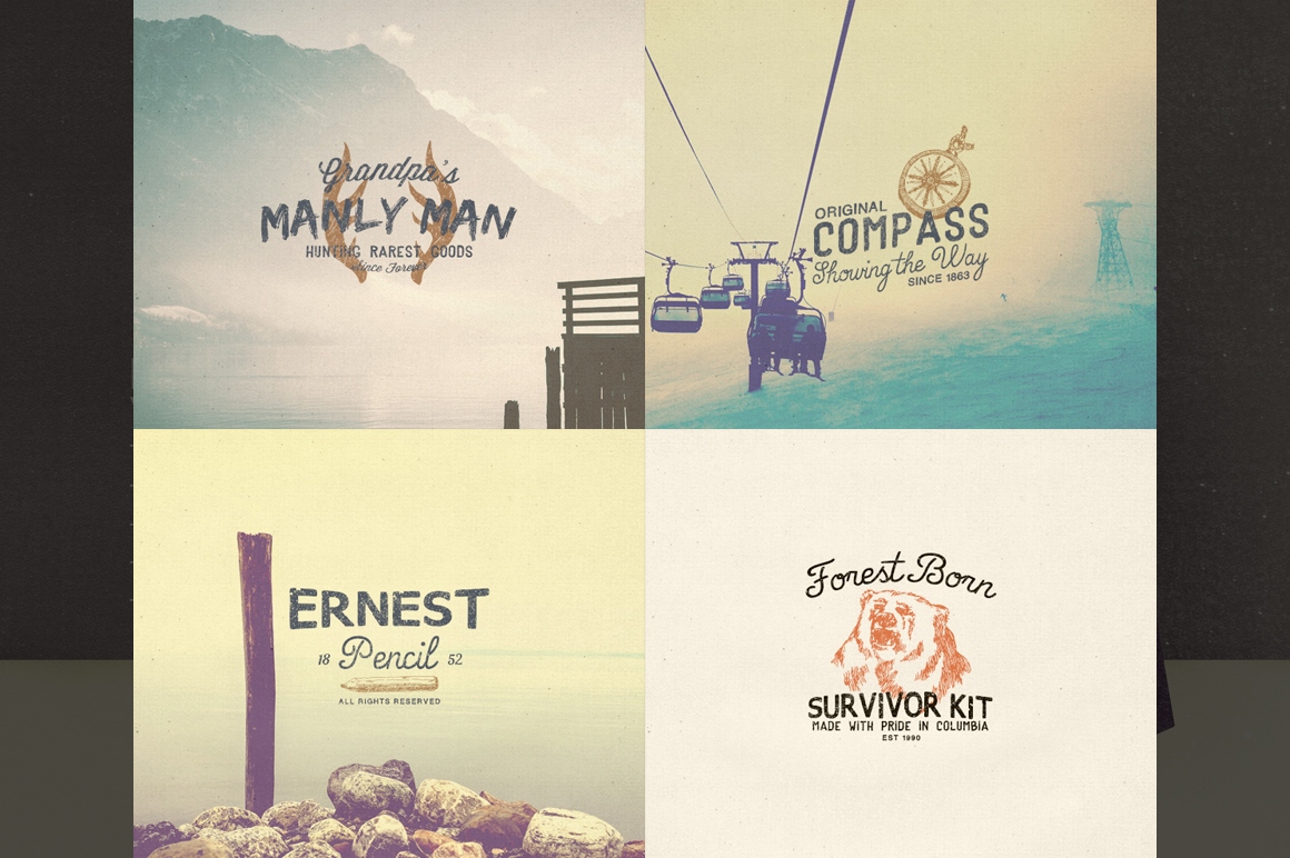 Hand Drawn Vintage Logos Volume 3 ~ Logo Templates on Creative Market