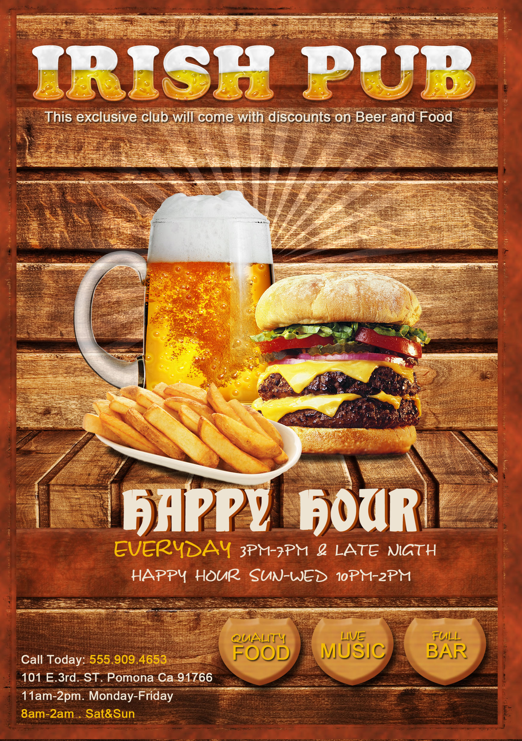 Your Irish Pub Flyer ~ Flyer Templates on Creative Market