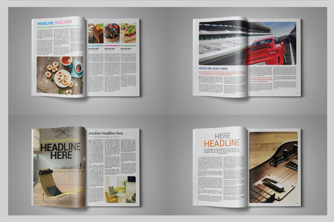 Magazine Template vol. 01 ~ Magazine Templates on Creative Market