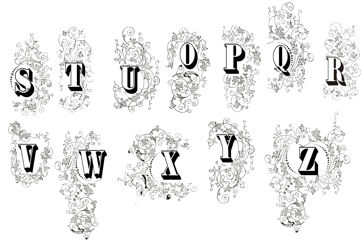 Grave pack, high ornamental fonts ~ Display Fonts on Creative Market