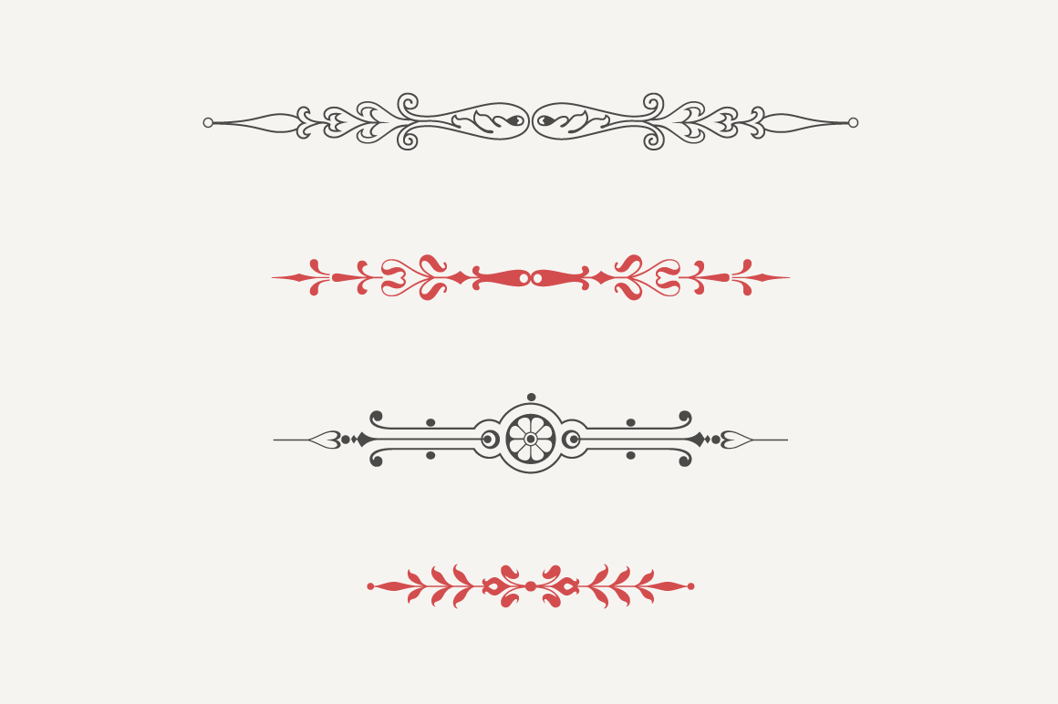 Vintage Text Dividers N°2 ~ Illustrations on Creative Market