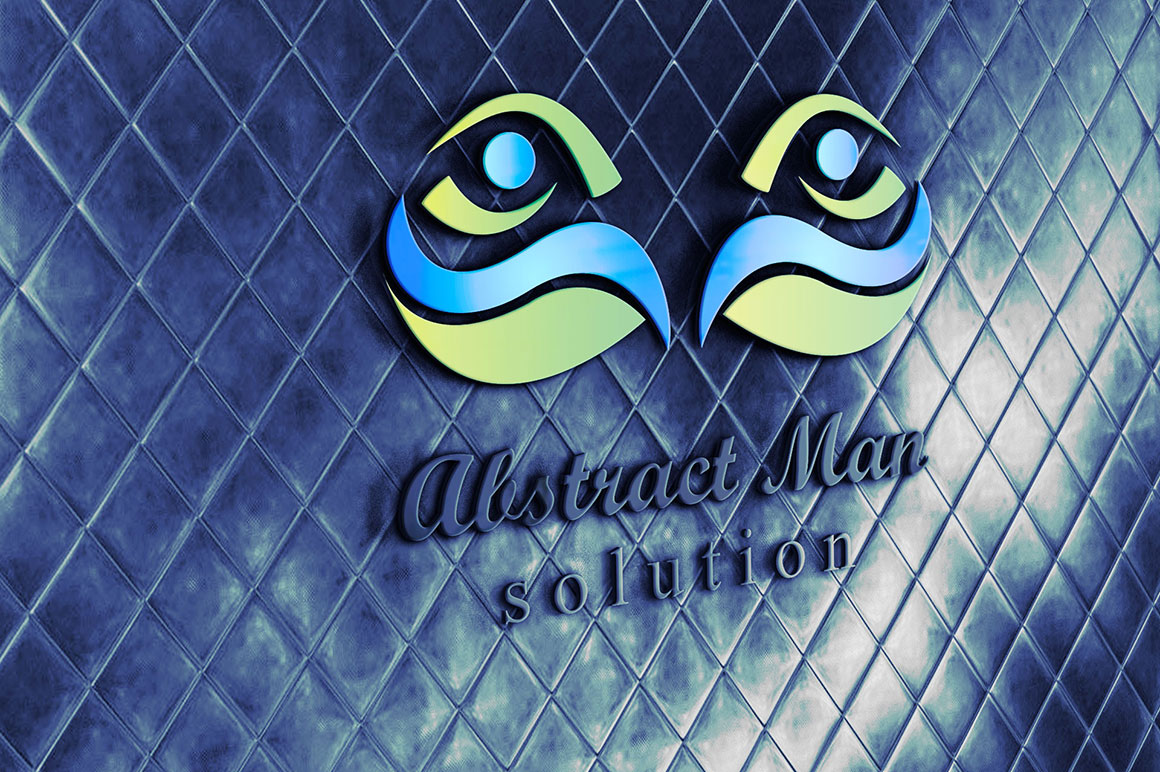 Abstract man Logo ~ Logo Templates on Creative Market