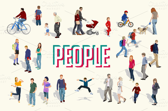Vector people ~ Illustrations on Creative Market