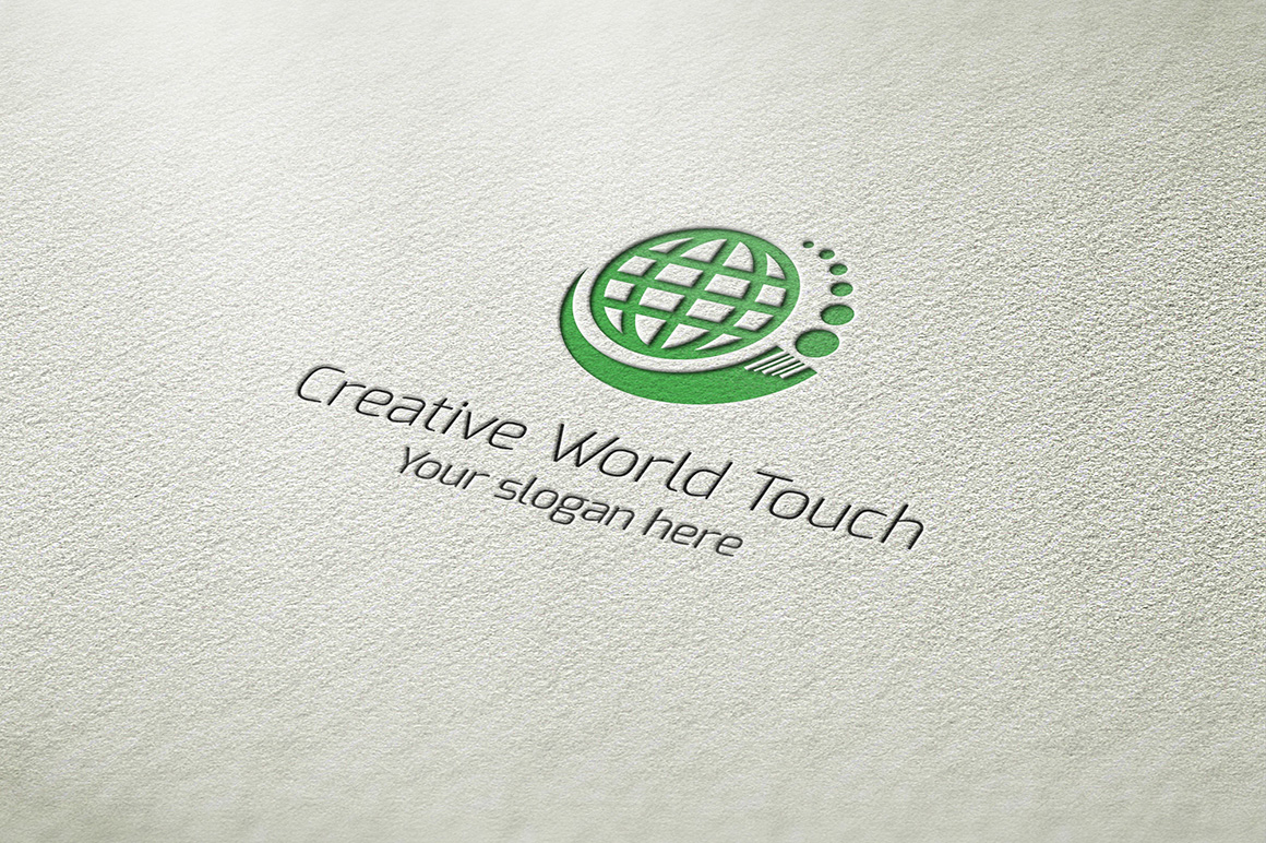 Creative World Touch Logo ~ Logo Templates on Creative Market