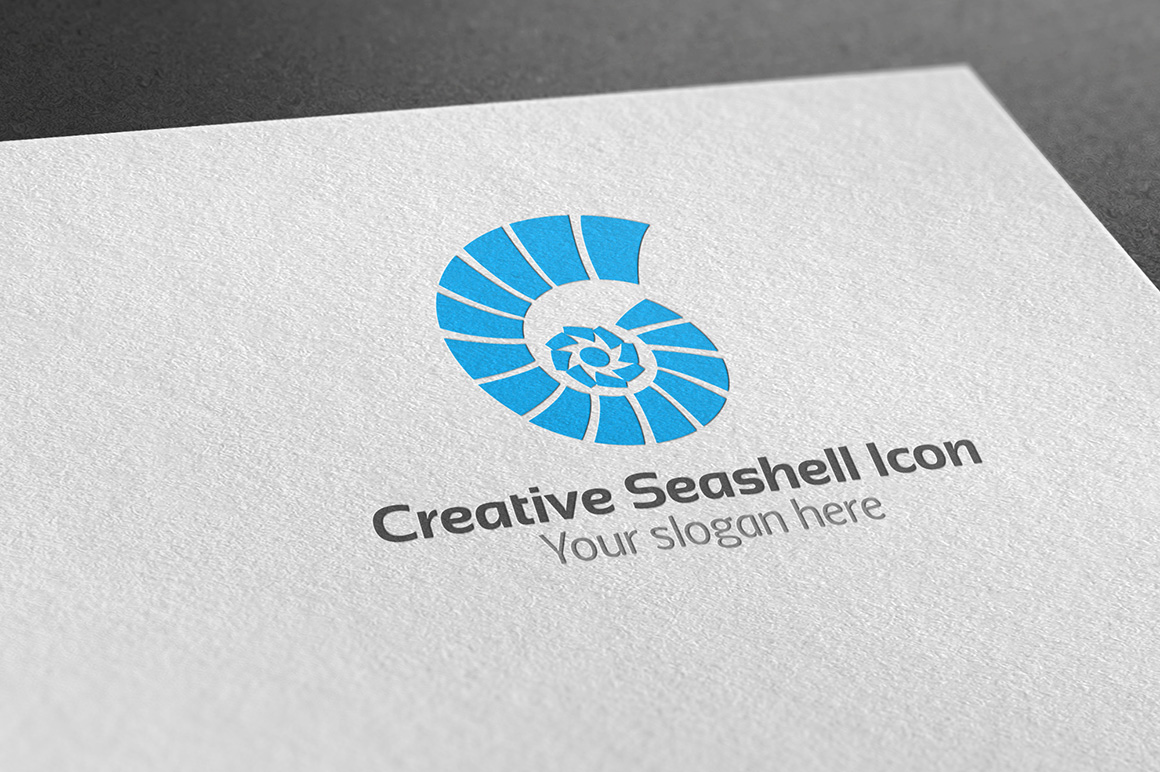 Creative Seashell Icon Logo ~ Logo Templates on Creative Market