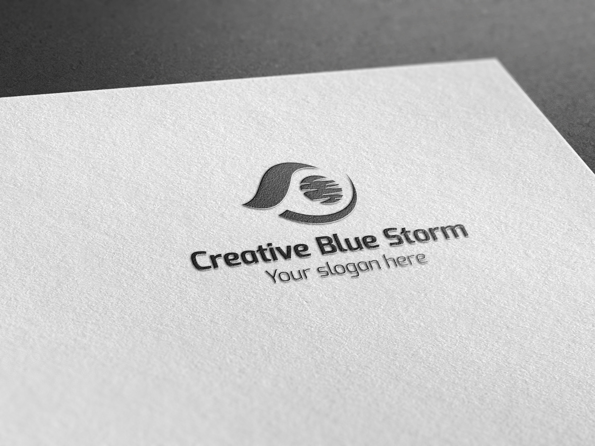 Creative Blue Storm Logo ~ Logo Templates on Creative Market