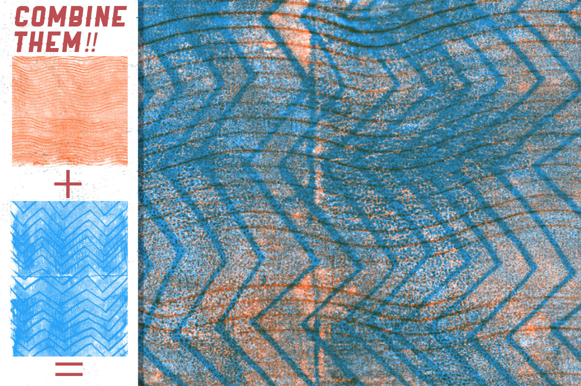 Handmade Monoprint Patterns! ~ Textures on Creative Market