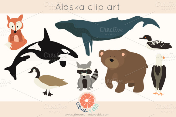 Woodland Alaska Clip Art ~ Illustrations on Creative Market