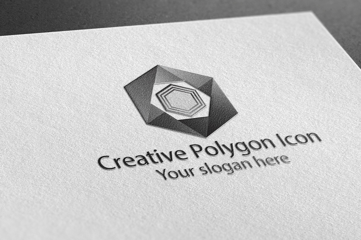 Creative Polygon Icon Logo ~ Logo Templates on Creative Market