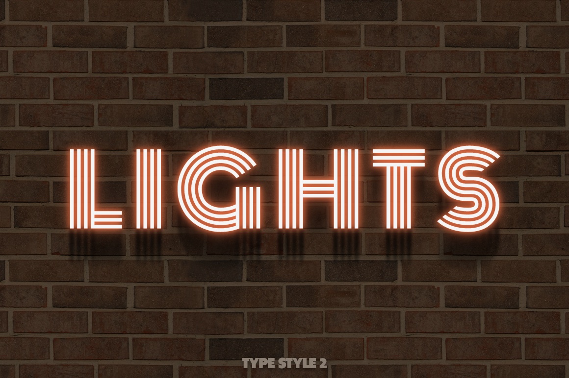 Neon CSS Type Styles (+PSD) ~ Web Elements on Creative Market