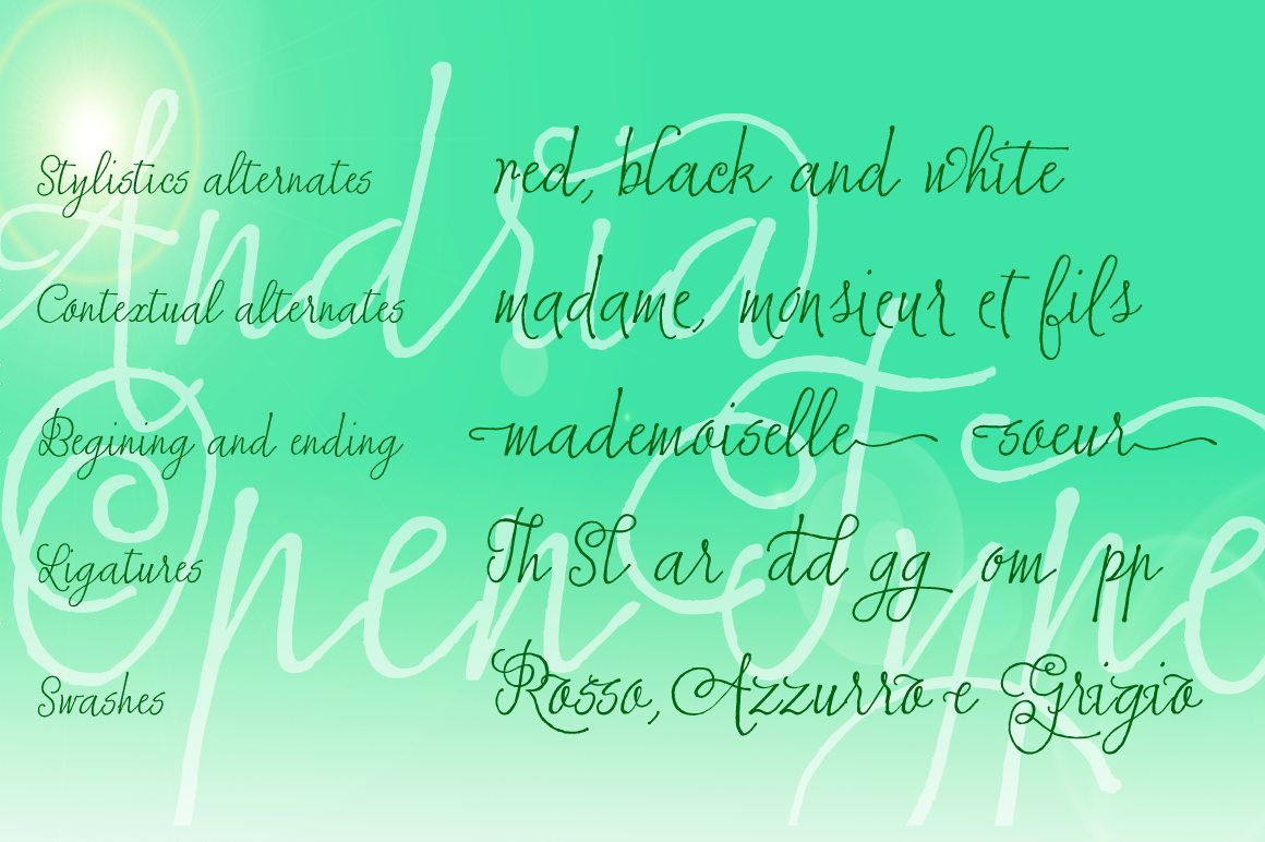 Andria ~ Script Fonts on Creative Market