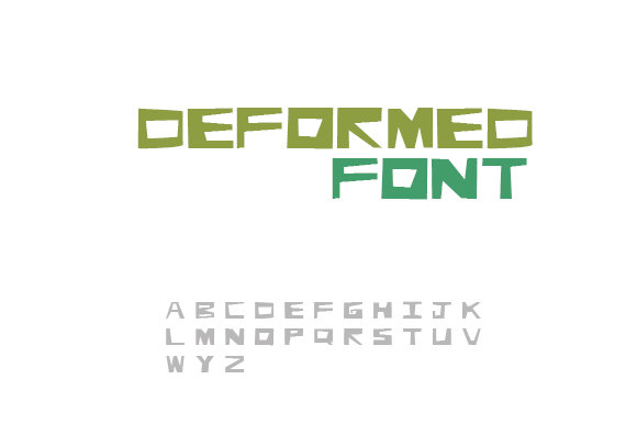 Deformed Abstract Font-4Compositions ~ Sans Serif Fonts on Creative Market