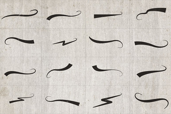 Vector Swooshes for Type ~ Objects on Creative Market