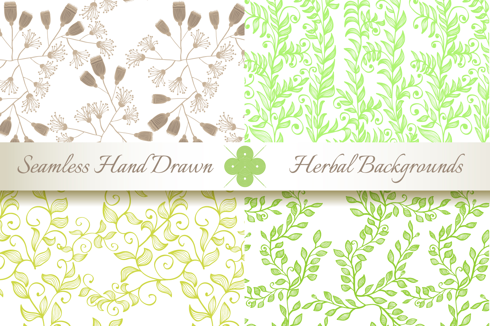 12 Hand Drawn Floral Patterns ~ Patterns on Creative Market