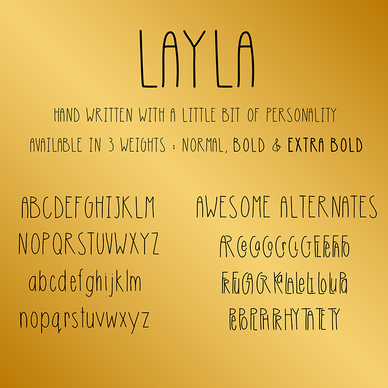 Layla ~ Fonts on Creative Market