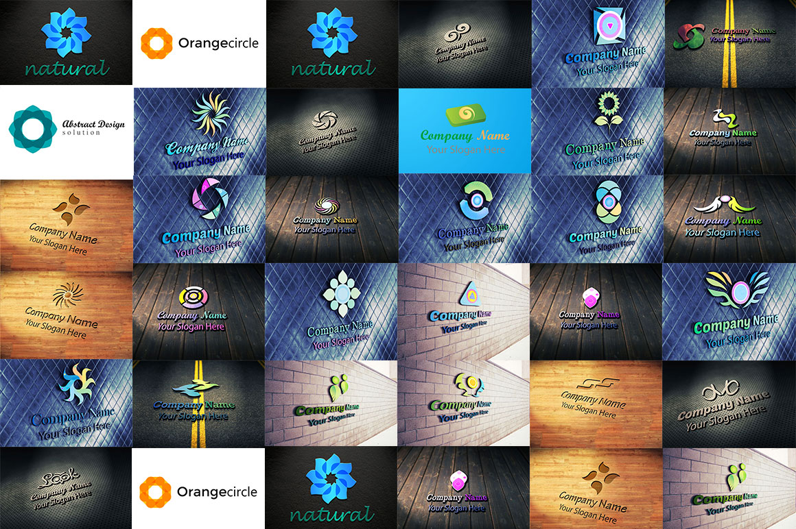30 Logo Pack 7 ~ Logo Templates on Creative Market