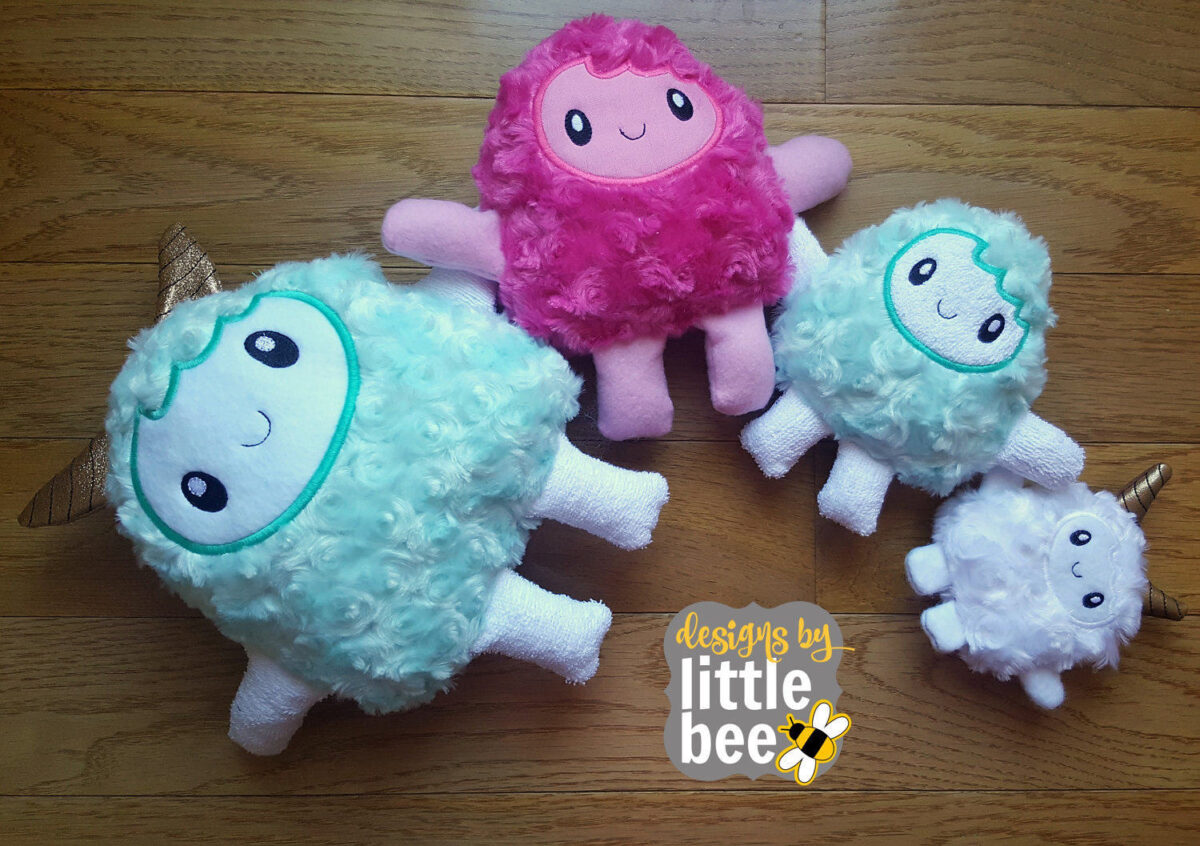 Yeti Stuffie ITH Doll - Designs by Little Bee