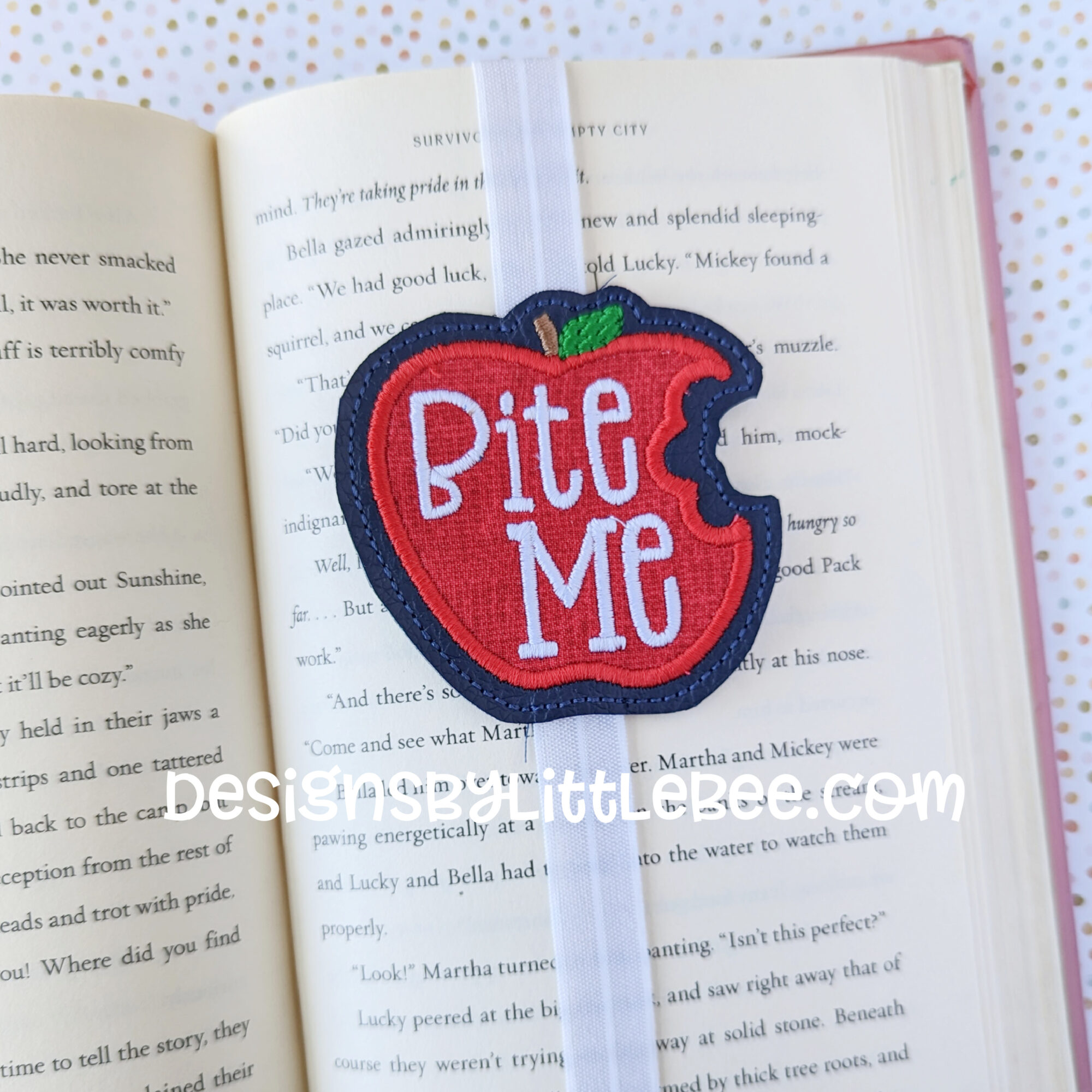 Bite Me Planner Band, Bookmark, Book Band - Designs by Little Bee